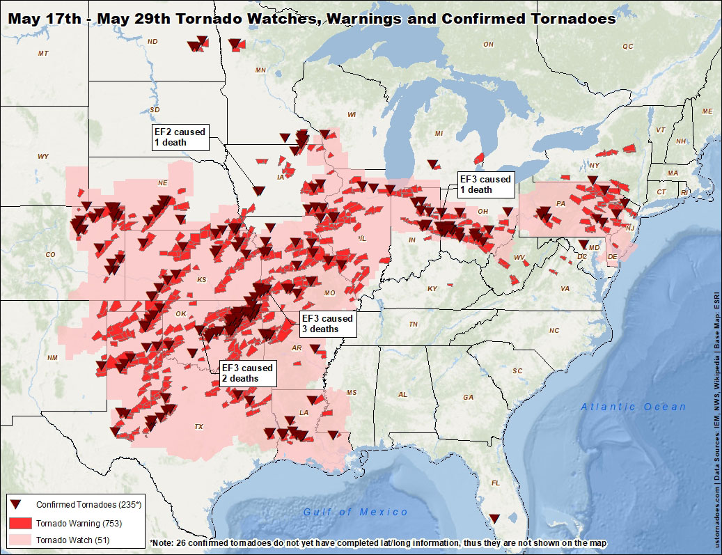 The tornado outbreak sequence of May 2019 - U.S. Tornadoes