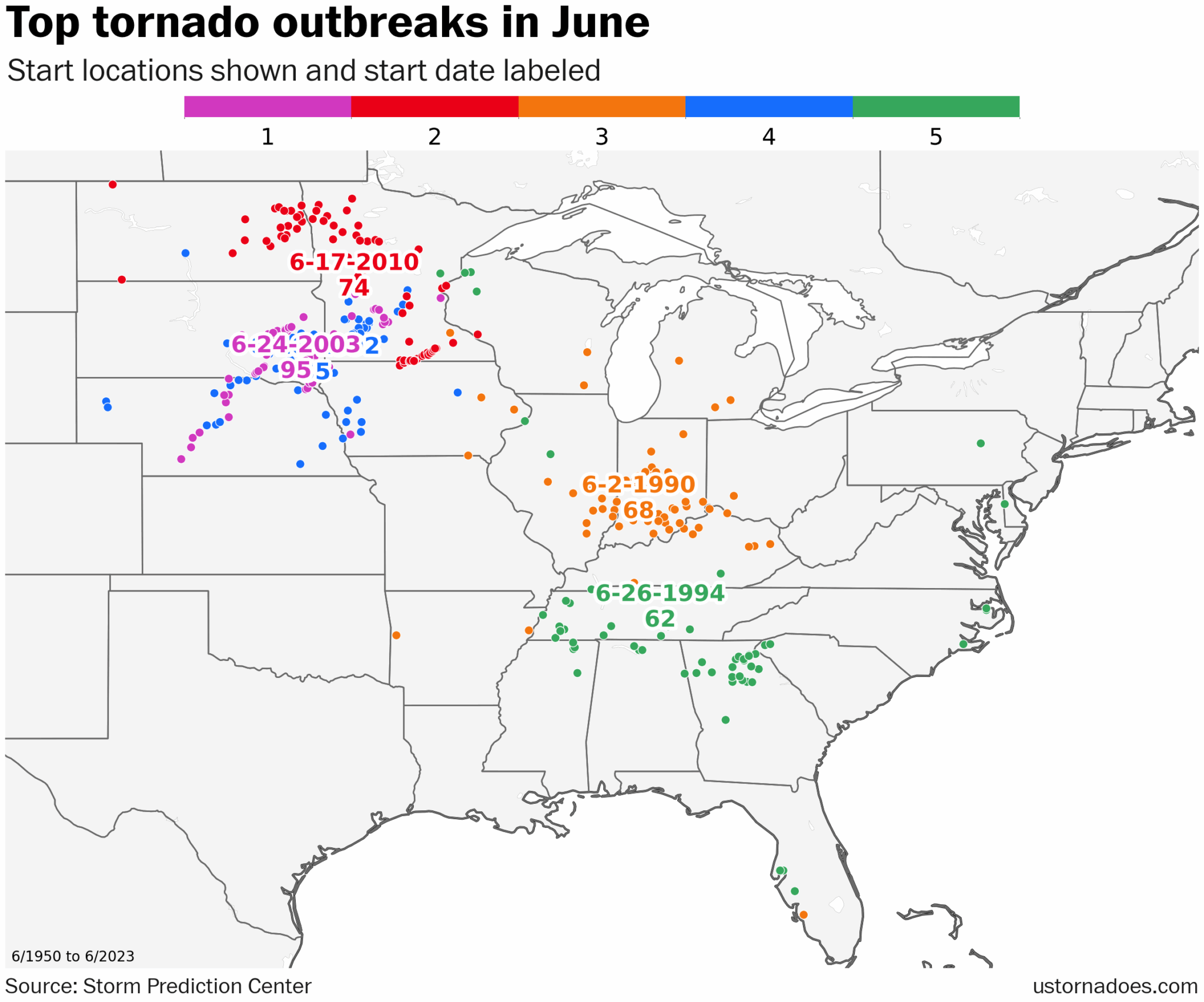 Tornado outbreaks: April, May and June peak-season primer - ustornadoes.com